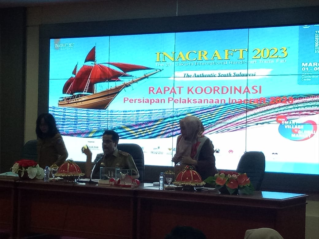 Pemprov Sulsel Akan Tampilkan 100 Lebih Produk Unggulan di Inacraft ... Pemprov Sulsel Akan Tampilkan 100 Lebih Produk Unggulan di Inacraft ...